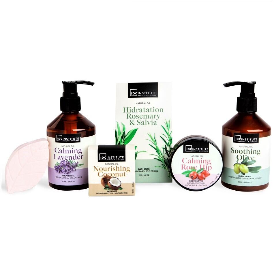 Set gel dus, spuma baie, sare baie, sapun, bile solubile de baie, unt ...