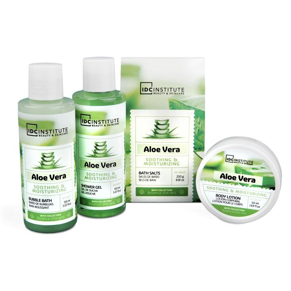 Set 4 produse cosmetice pentru baie cu aloe vera Complete Bath IDC ...