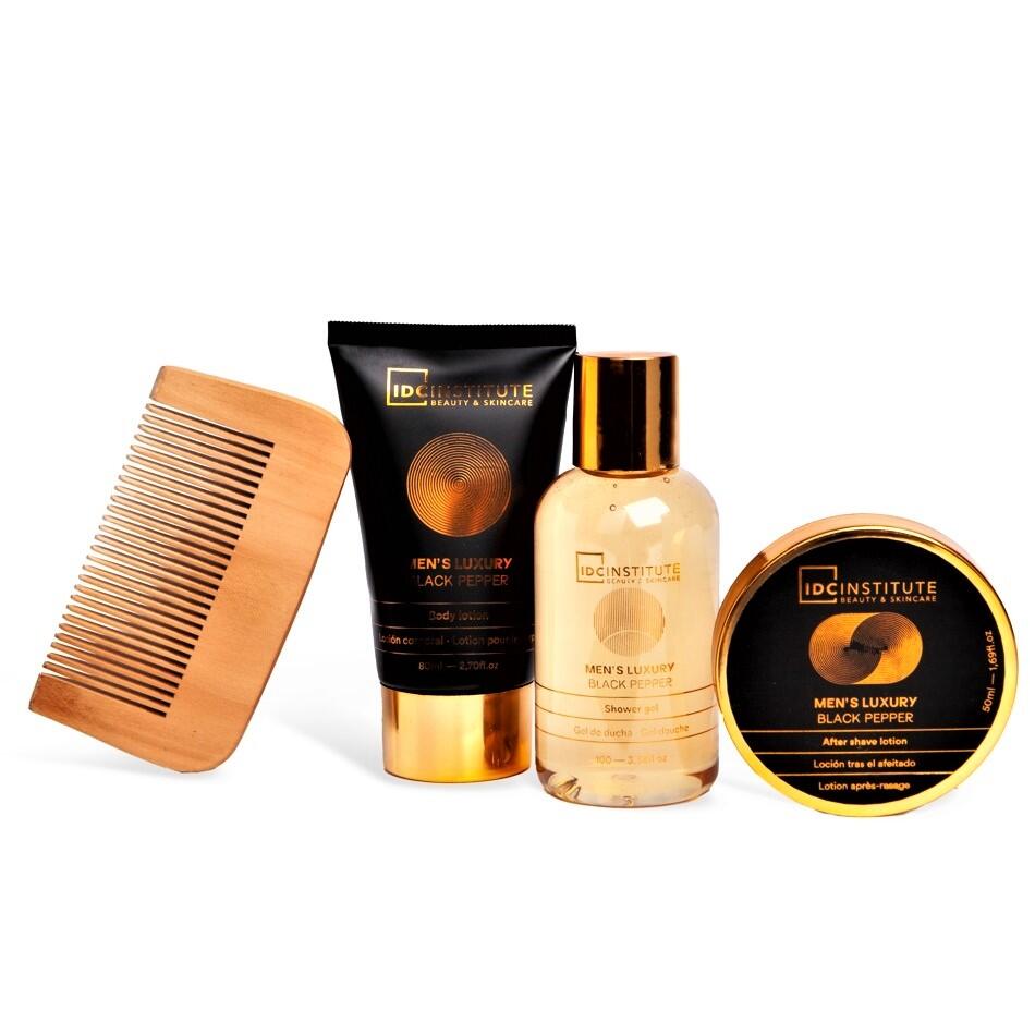 Set gel de dus, lotiune de corp si balsam dupa ras Men's Luxury Go Out ...