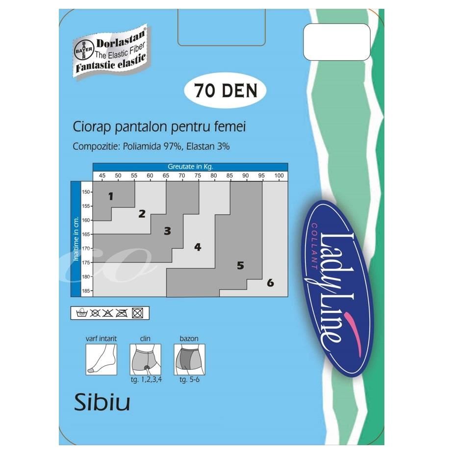 Dresuri de dama poliamida 70 den Lady Line Classic, bej, numarul 3 ...