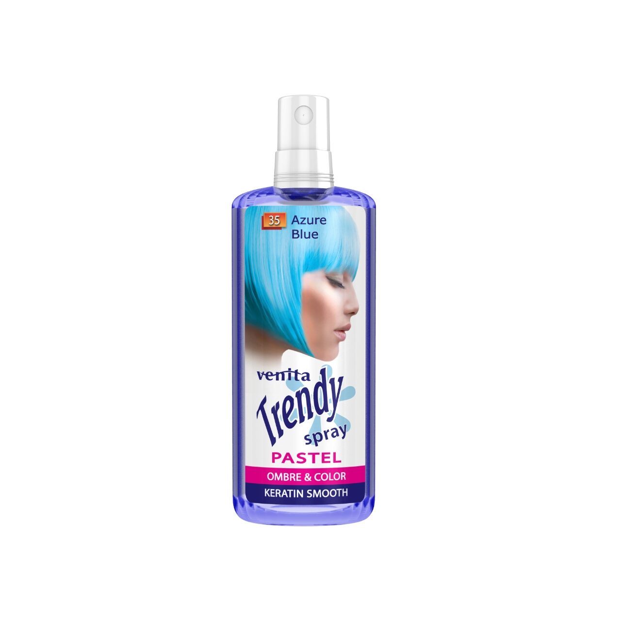 Spray colorant Venita, Trendy Pastel, Nr.35, Azure blue - Mycosmetics