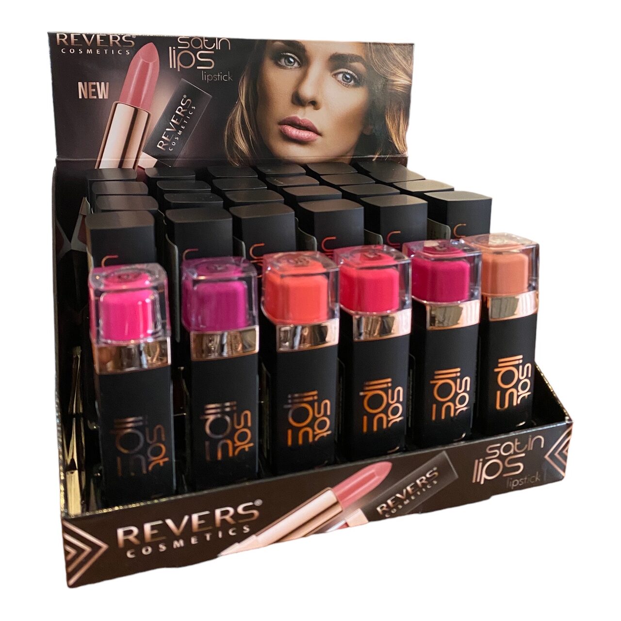Ruj de buze Satin Lips, Revers, set mixt 30 bucati - Mycosmetics