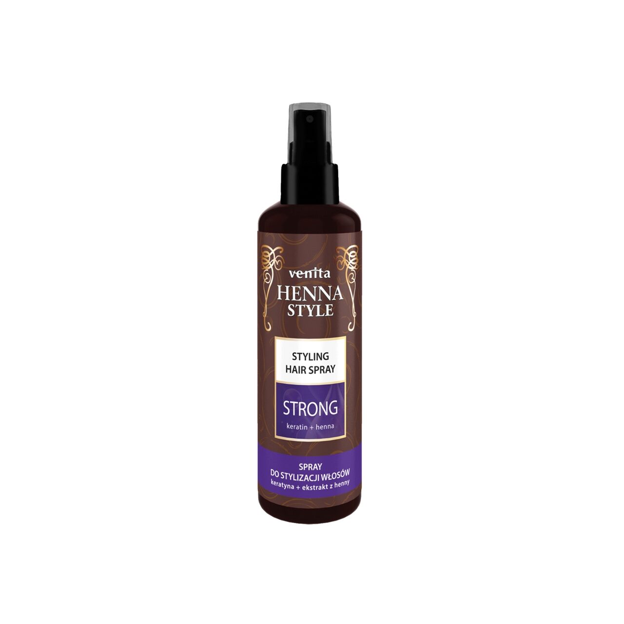 Spray pentru par cu fixare extrema, Henna Care, Venita, 200ml - Mycosmetics